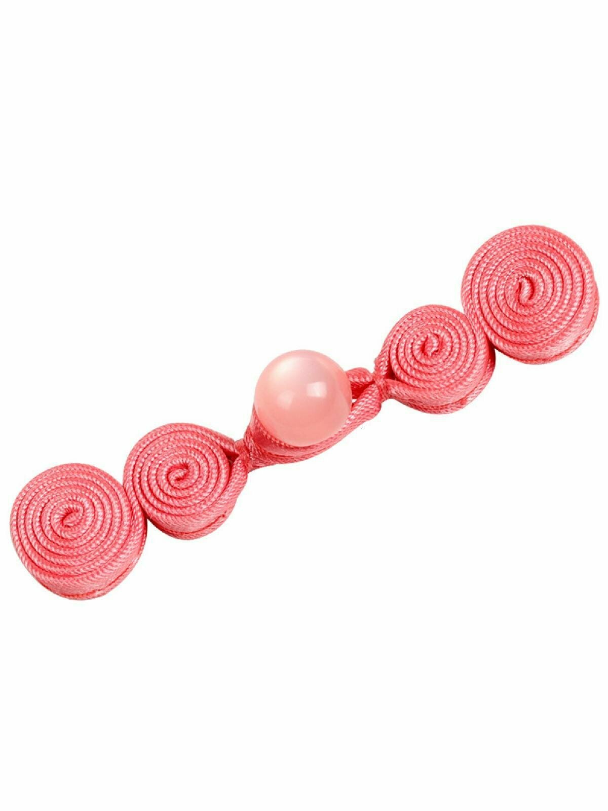 Кнопка-лягушка с бусиной из искусственного нефрита для китайского костюма, 26 Красных Арбузов