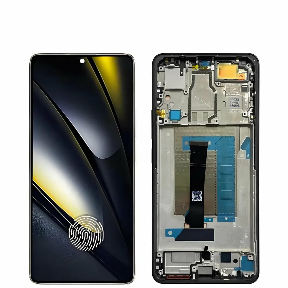 (AMOLED) Дисплей(экран) для Poco F6 (поко ф6) в сборе с тачскрином рамкой (Оригинал) ,24069PC21G