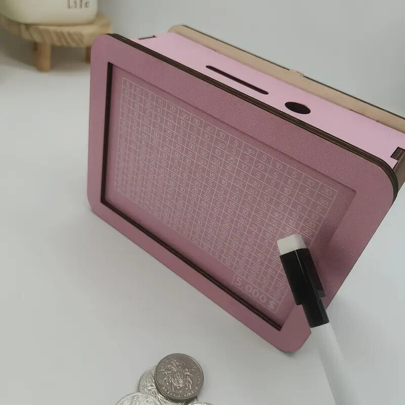 В наличии на Amazon Деревянная копилка Доллар Деревянная детская копилка для сбережений Евро копилка для сбережений Домашний декор