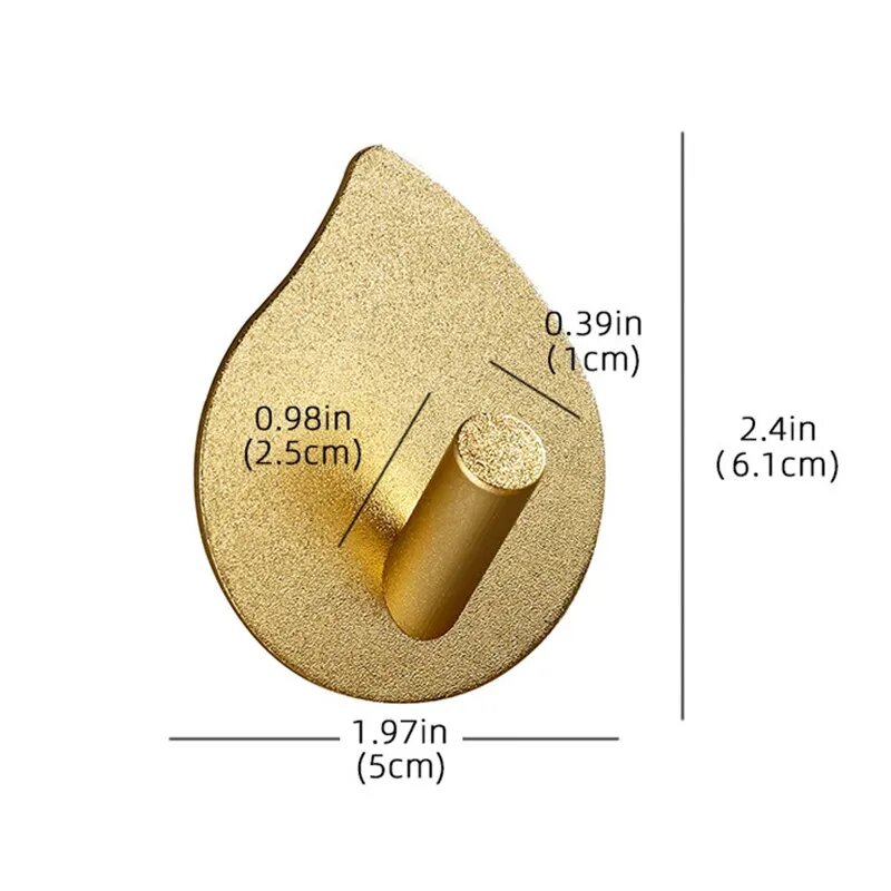 Самоклеящиеся крючки Cosmopolitan, 2шт, B-Gold