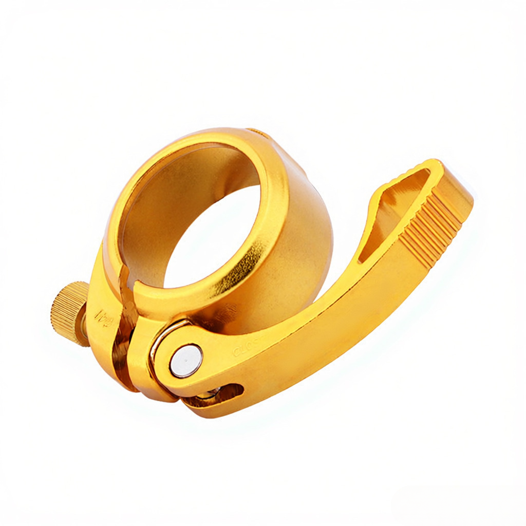 Крепление для трубы седла велосипеда Bicycle Seats Tube Clamp 41mm, черный, красный, серебристый золотистый, алюминиевый сплав, диаметр 41mm, для трубы седла велосипеда 33.9mm, вес изделия 63g, вес упаковки 64g, размер упаковки 80*80*40mm, 1 шт.