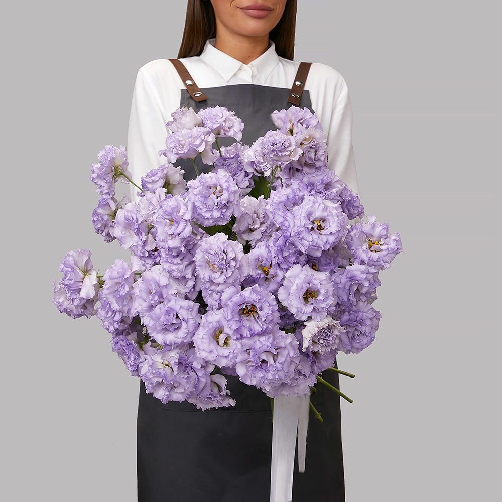 Букет из 9 лавандовых лизиантусов