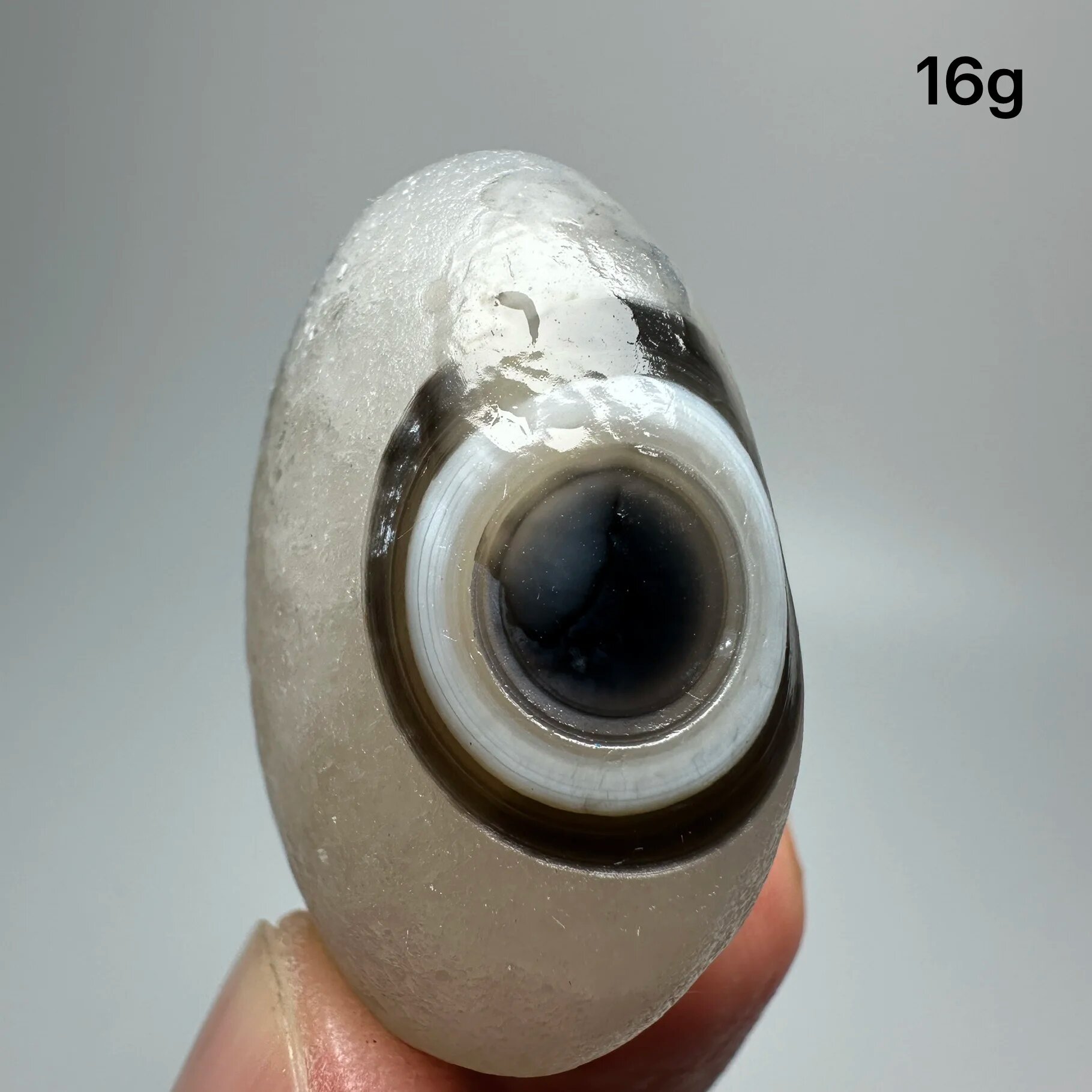 Черный сардоникс агат Алса Гоби глаз