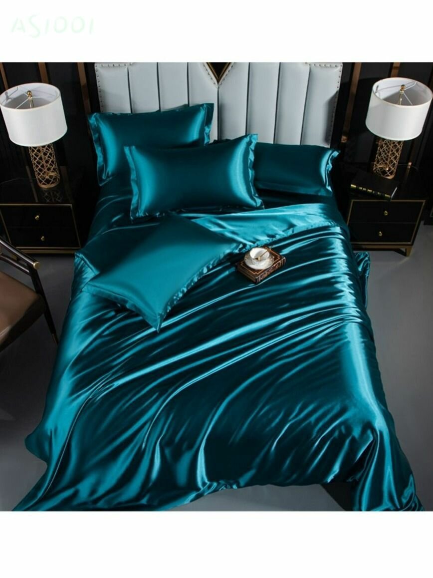 Комплект постельного белья, Натуральный шелк, 2-x спальный, наволочки 50x75