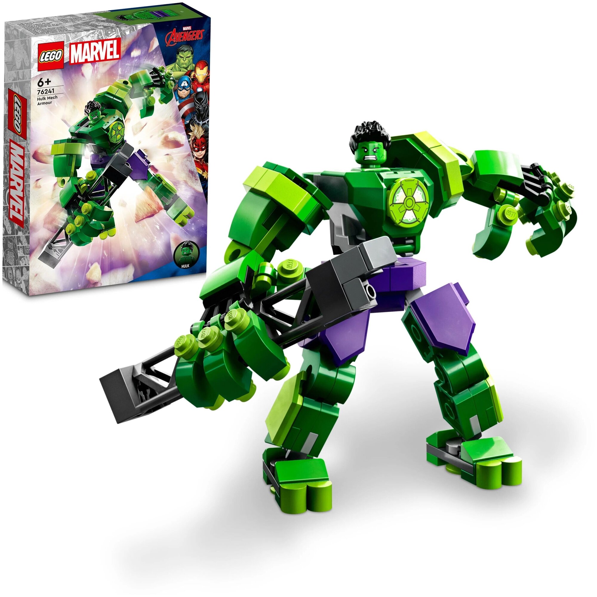 Конструктор LEGO Super Heroes 76241 Халк: робот, 138 деталей