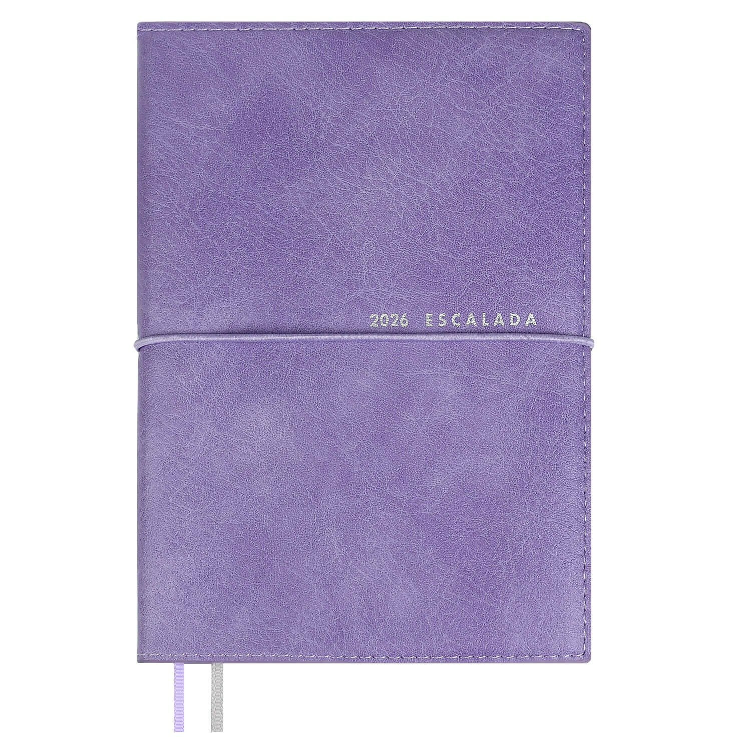 Ежедневник датированный 2026 год, А6+, 128 листов, "Шеврет", сиреневый