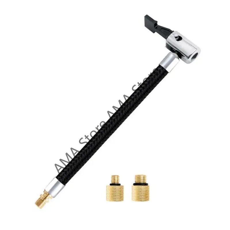 Автомобильные шины, воздушный компрессор, трубка, шланг насоса для шин с адаптерами M6 M8, сменный удлинитель насоса для накачивания, соединение шланга 40cm