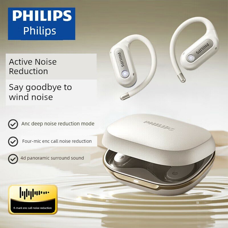 Philips TAT4759 Беспроводные Bluetooth наушники с креплением на ухо открытая конструкция звук Hi-Fi комфортная посадка