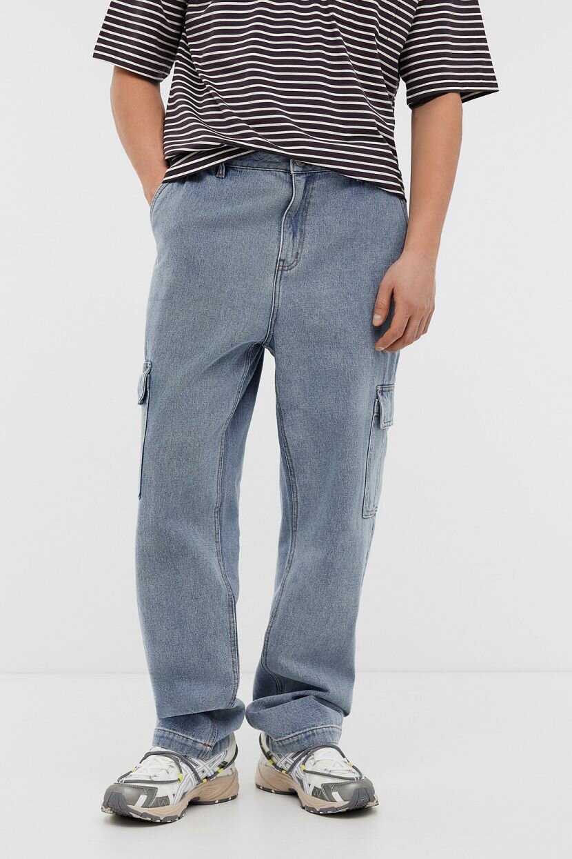 Джинсы карго B8024009 