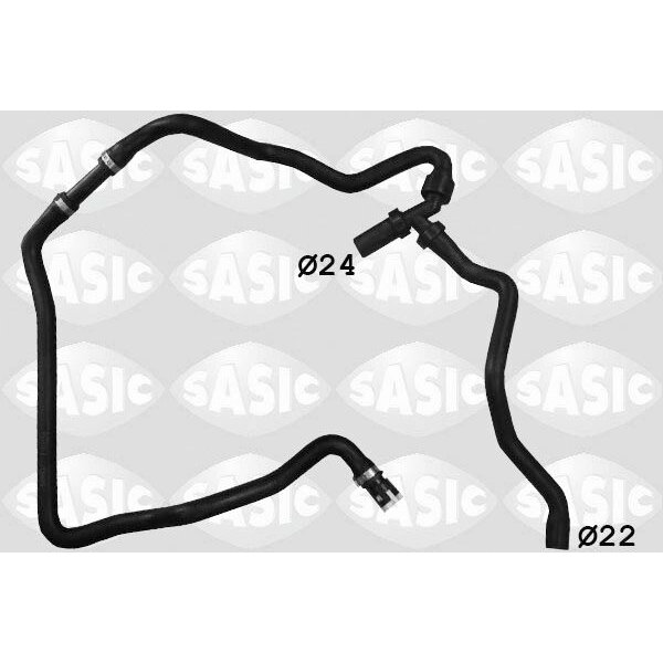 Патрубок радиатора для автомобиля Ford, SASIC 3406113 (1 шт.)