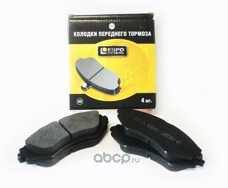Колодки тормозные daewoo nexia 16v, chevrolet laсetti передние евродеталь, евродеталь ED4303D (1 шт.)