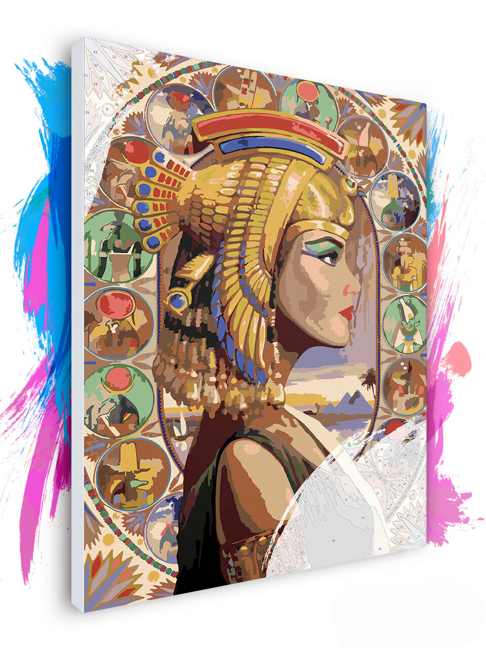 Картина по номерам на холсте Клеопатра, 50 х 70 см