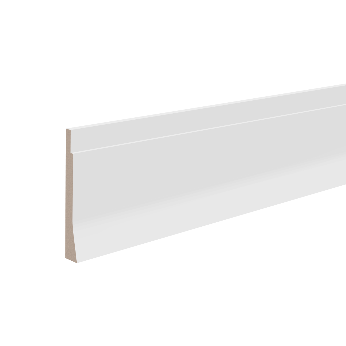 Плинтус Ultrawood BASE 0009i, ЛДФ-декор, влагостойкий, ударопрочный, 2м, под покраску, 1 шт.