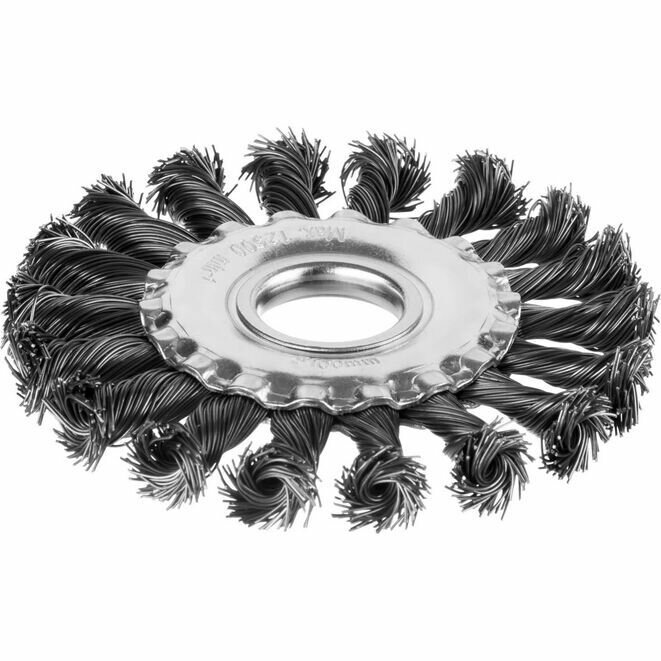 Щетка-крацовка дисковая для УШМ, MIRAX 100 мм