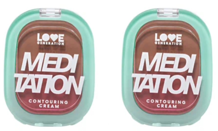 Скульптор кремовый Love Generation Meditation, тон 03 коричневый, 5 г, 2 шт