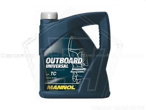 Масло mannol моторное 2-х тактное outboard universal (4л) минеральное