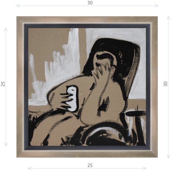 Картина Декор Депо Константина Малютина Айфон Матовый холст в раме 30х30 см