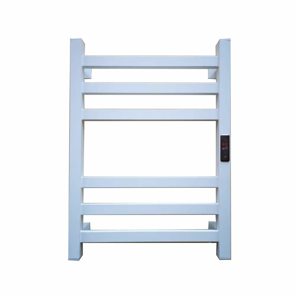 Полотенцесушитель электрический 400x600 мм 125 Вт с терморегулятором Е-образный цвет белый