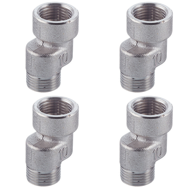 Эксцентрик 1/2 ВР(г) х 1/2 НР(ш) х 10 мм латунный (4 шт.)