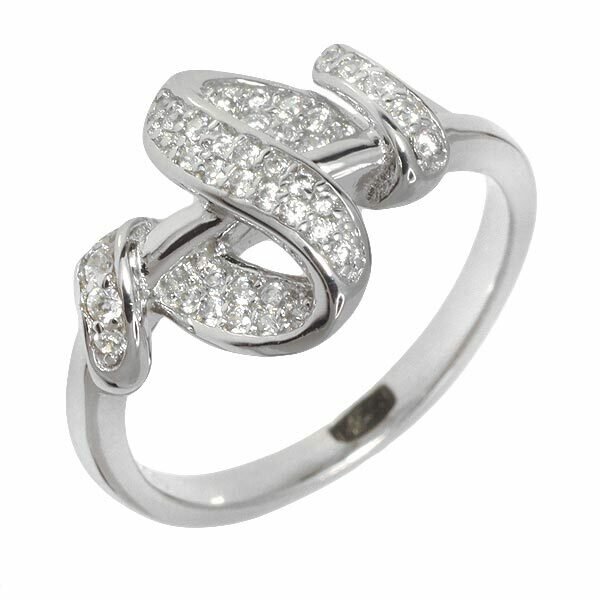 Кольцо тонкое, серебро, 925 проба, родирование, фианит