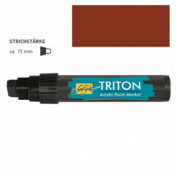 Коричневый тёмный оксид художественный акриловый маркер "Solo Goya" Triton" 15,0 мм