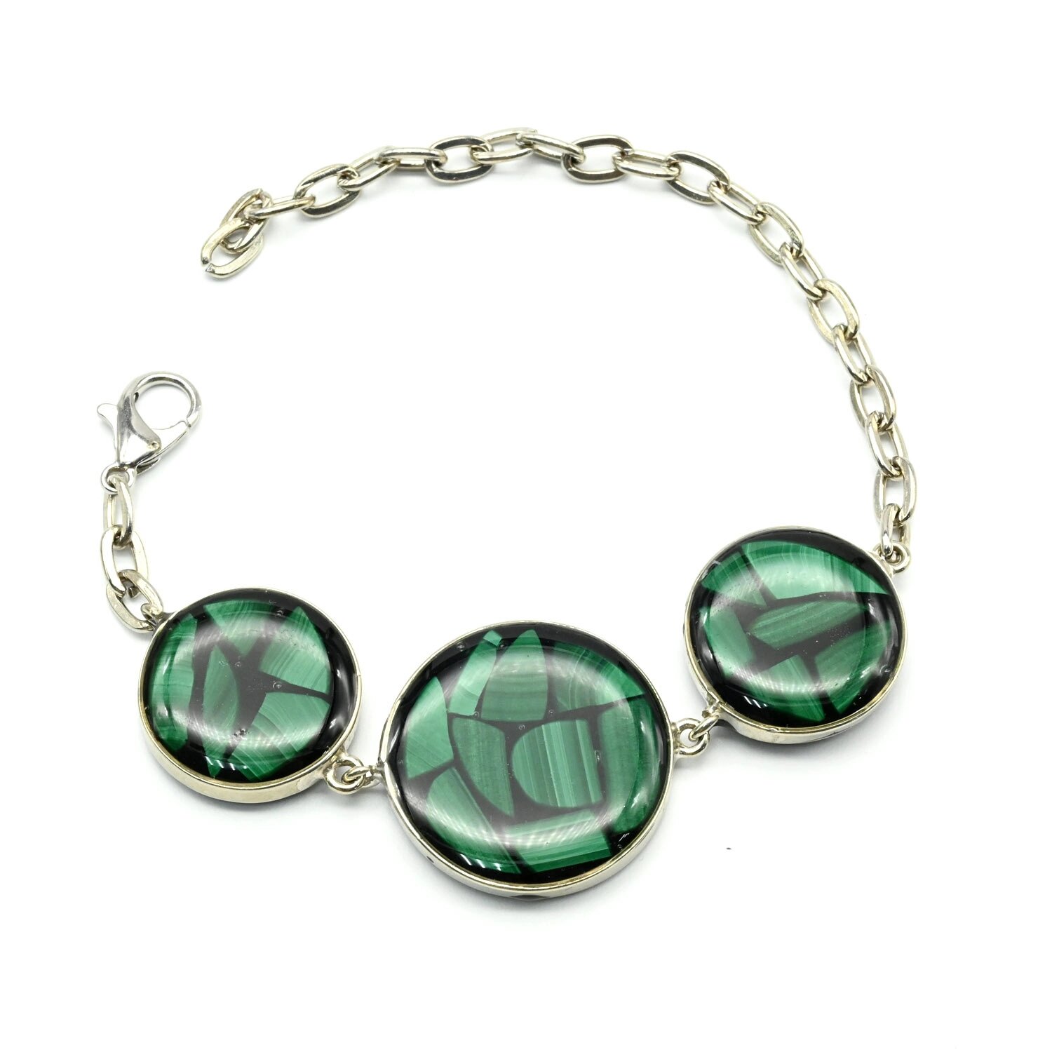 Браслет, малахит