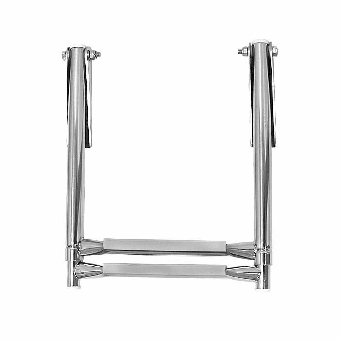 Трап телескопический складной, 2 серых ступени (ширина 305 мм.) (10269446)