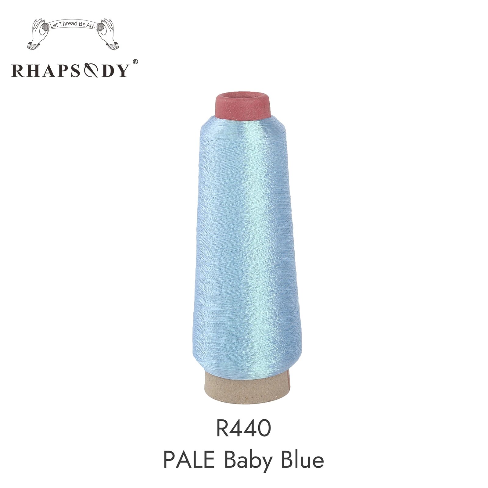 Нитки Rhapsody Pale Baby Blue R440, 150D, Металлические