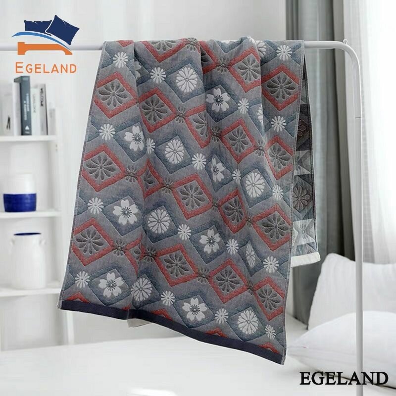 Четыре слоя марли хлопчатобумажные полотенца мягкие и удобные Богемия 70 * 140 пляжные полотенца национальный ветер