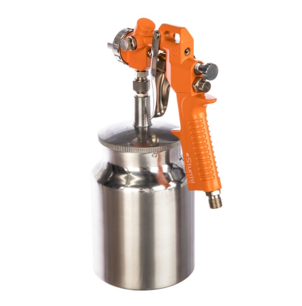 Краскопульт для компрессора Sturm! 1000г, нижн. бачок, d сопла 1,5мм