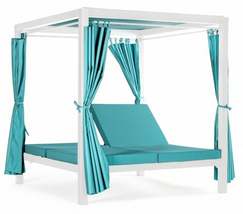 Шатер с лежаками Tagliamento Enigma Белый, голубой Размеры: Высота 2050мм Глубина 1880мм Ширина 2080мм