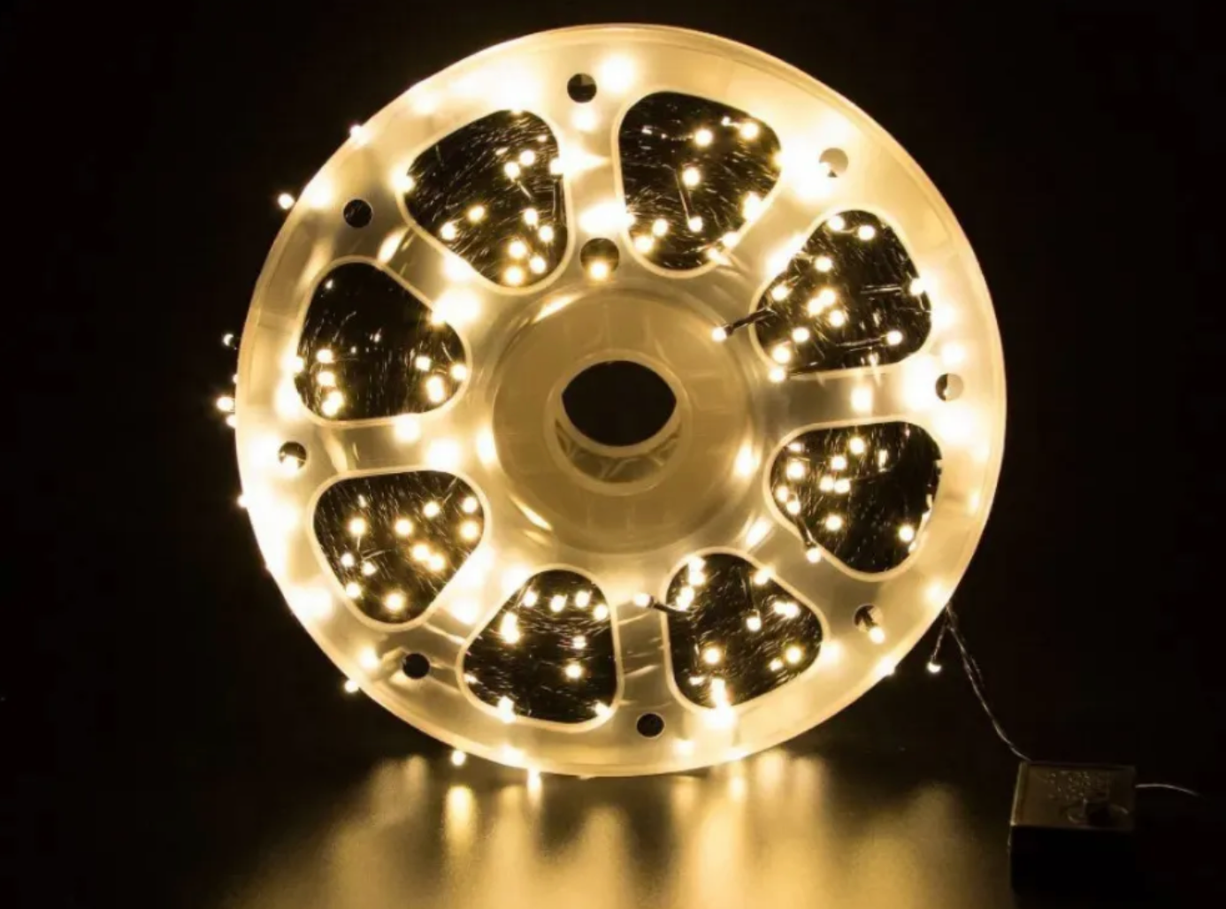 Гирлянда уличная на катушке белая теплая, 240 ламп, длина 50 метров