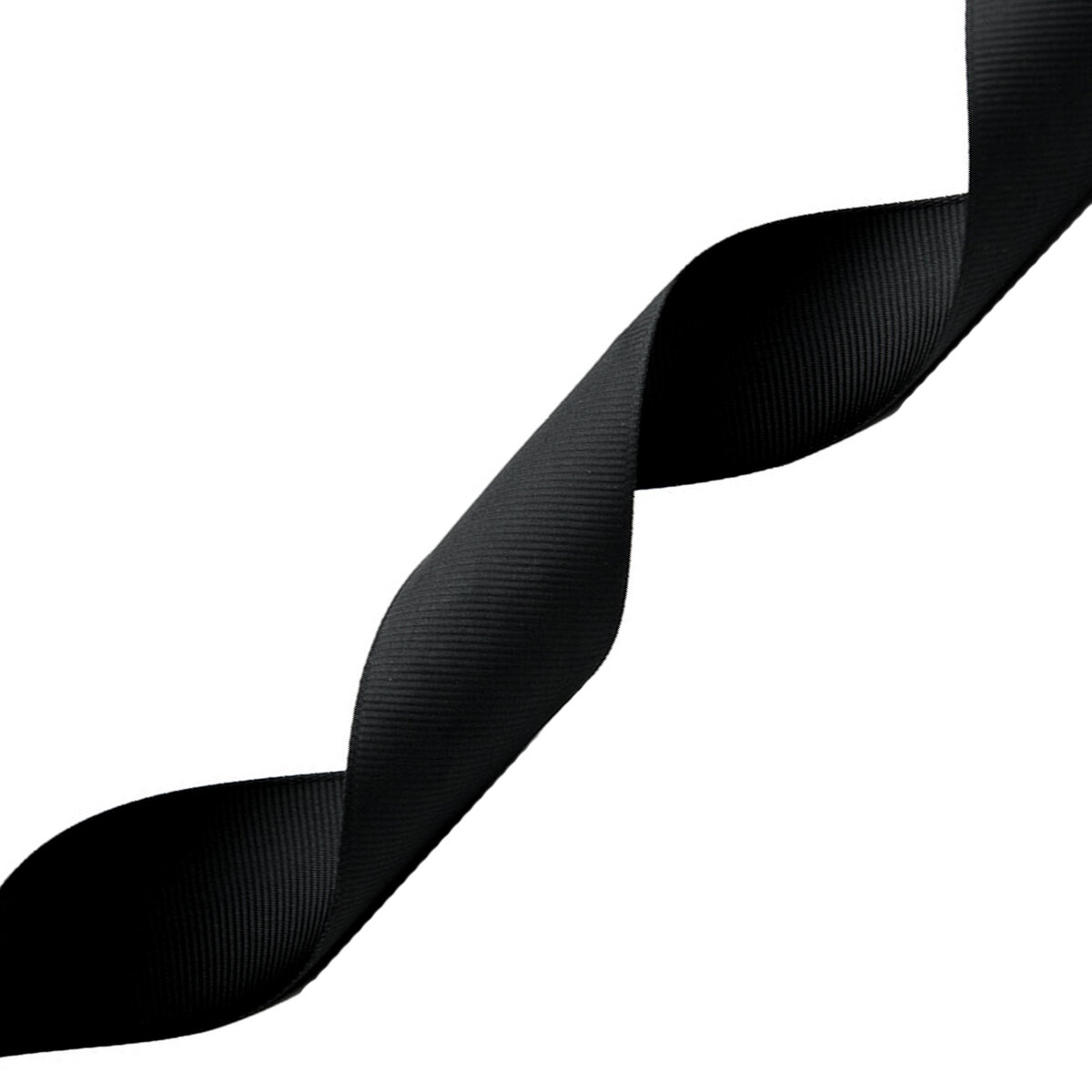 Лента репсовая декоративная Айрис, 3см*18,28м, полиэстер (160 черный)