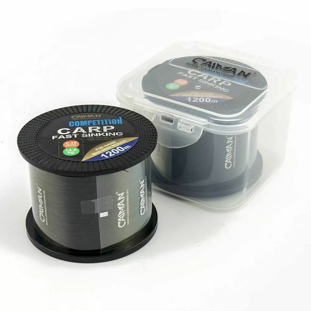 Леска Caiman Competition Carp Sinking 1200м 0,35мм черная