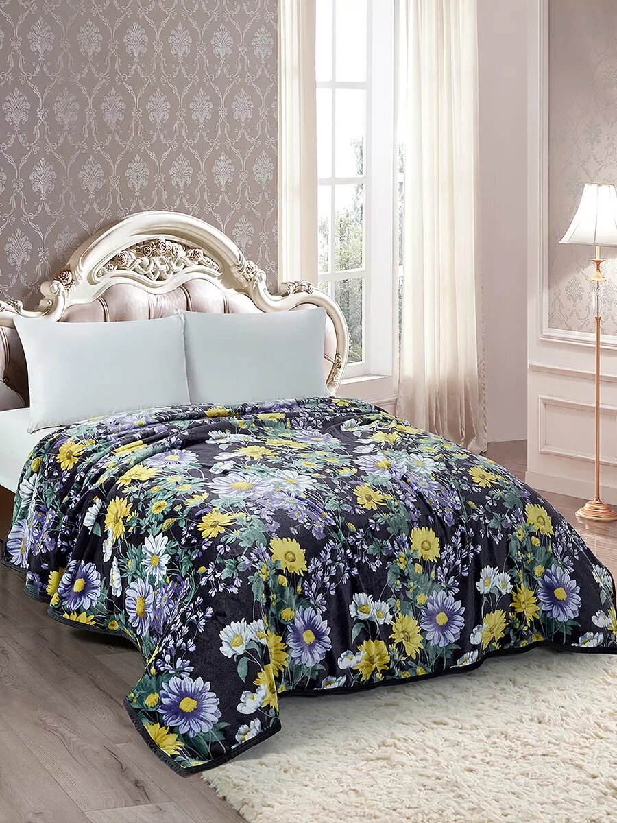 Плед 200х220 евро на кровать Lindo