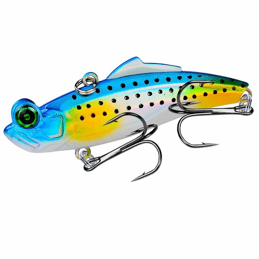 Vib приманки для зимней рыбалки, морская длинная забрасываемая погремушка, Тонущая искусственная приманка, жесткие снасти для ловли окуня Wobblers для троллинга щуки