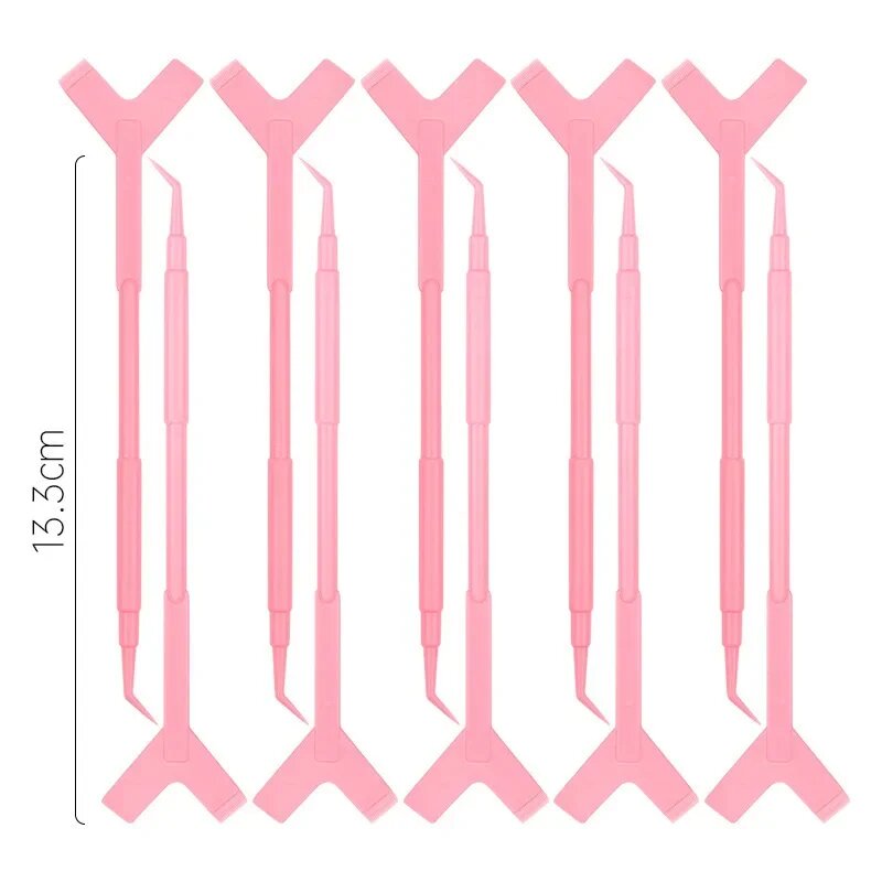 Набор палочек для завивки ресниц, 10 шт, Pink