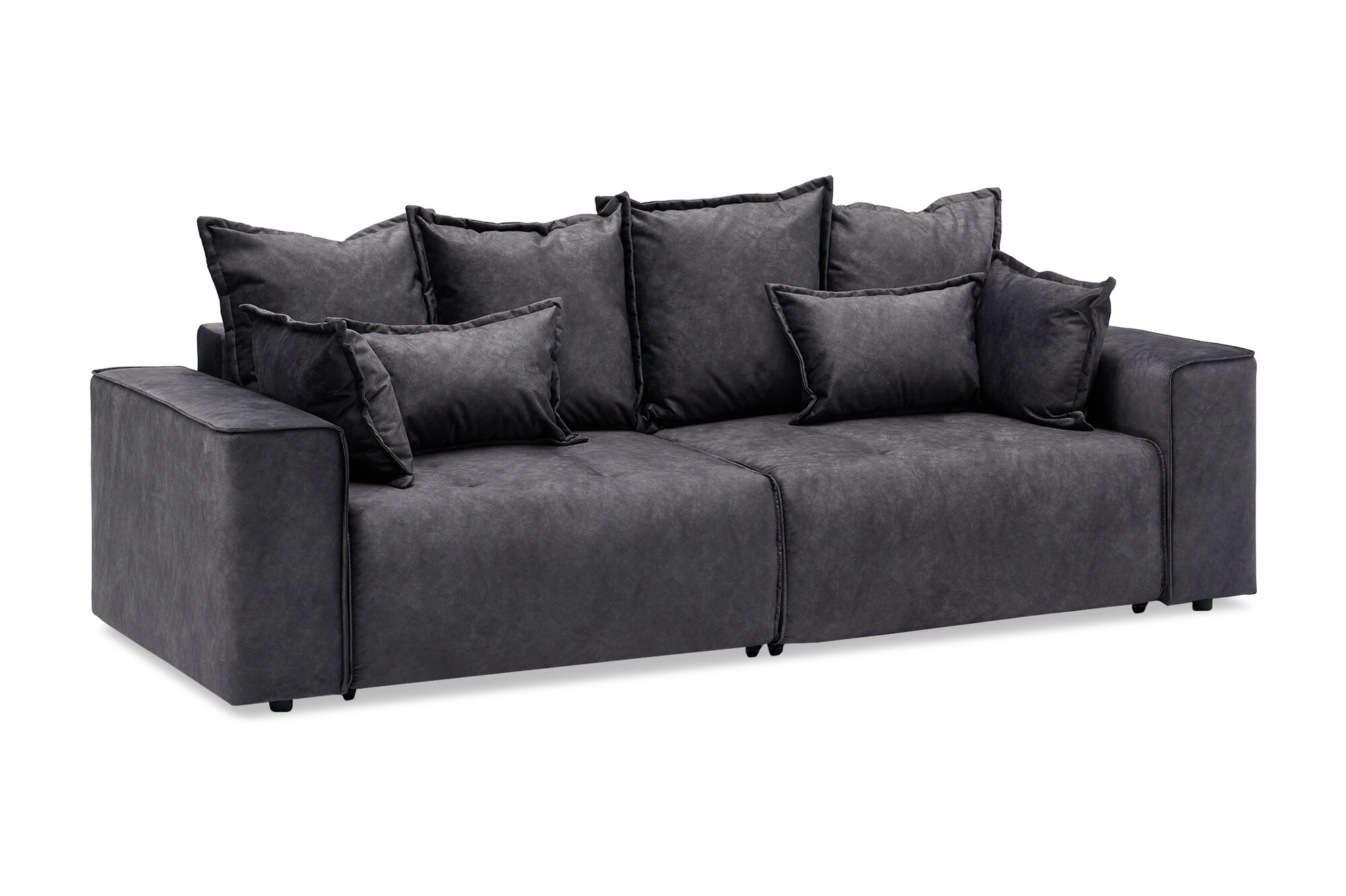 Диван раскладной Нонтон Венте, 252x110x92 см, еврокнижка, велюр серый