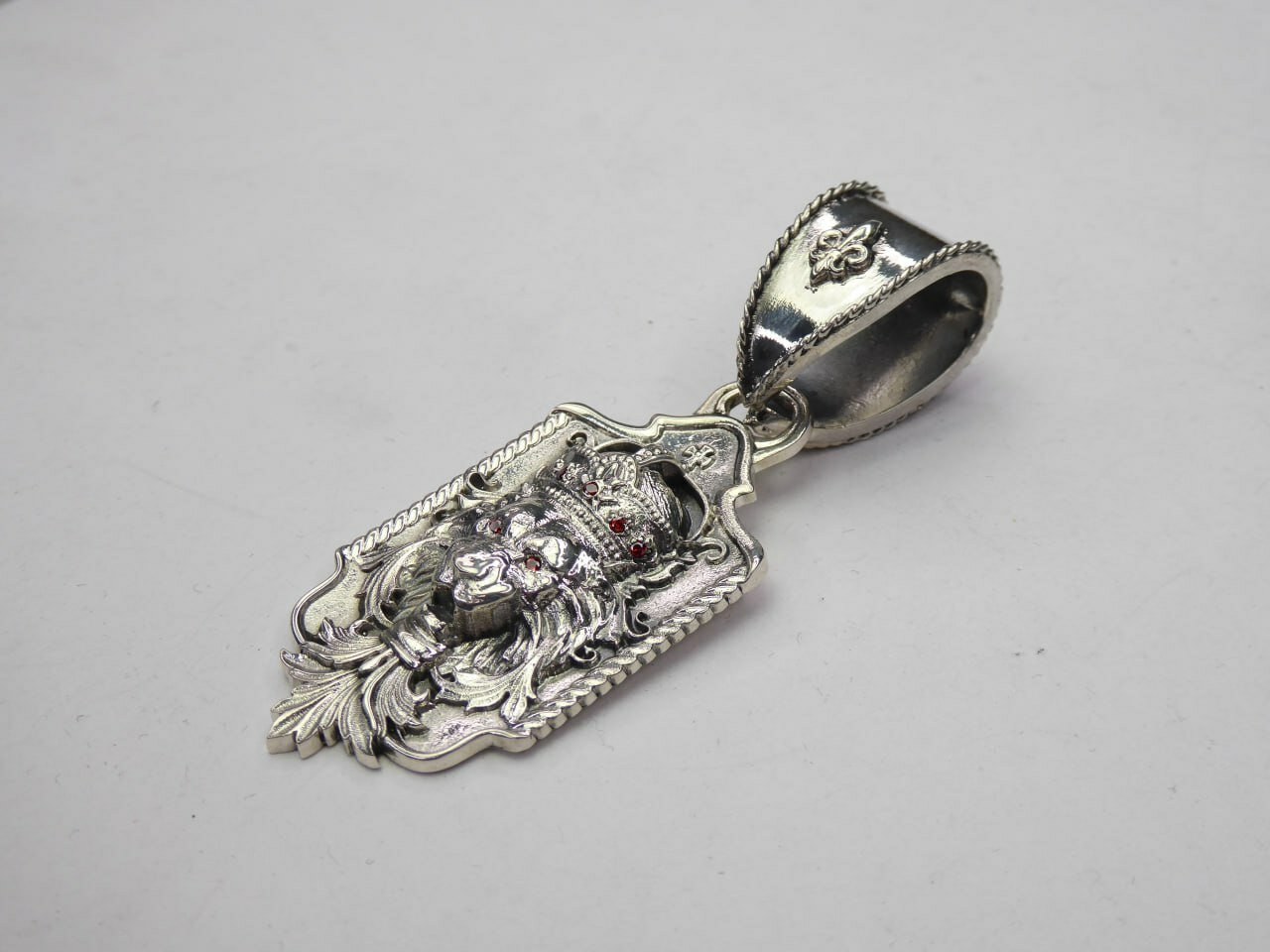 Подвеска, серебро, 925 проба, фианит