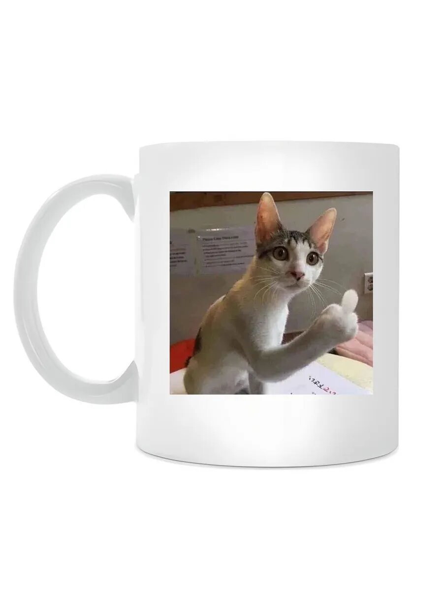 Керамическая кружка прикольная, мем