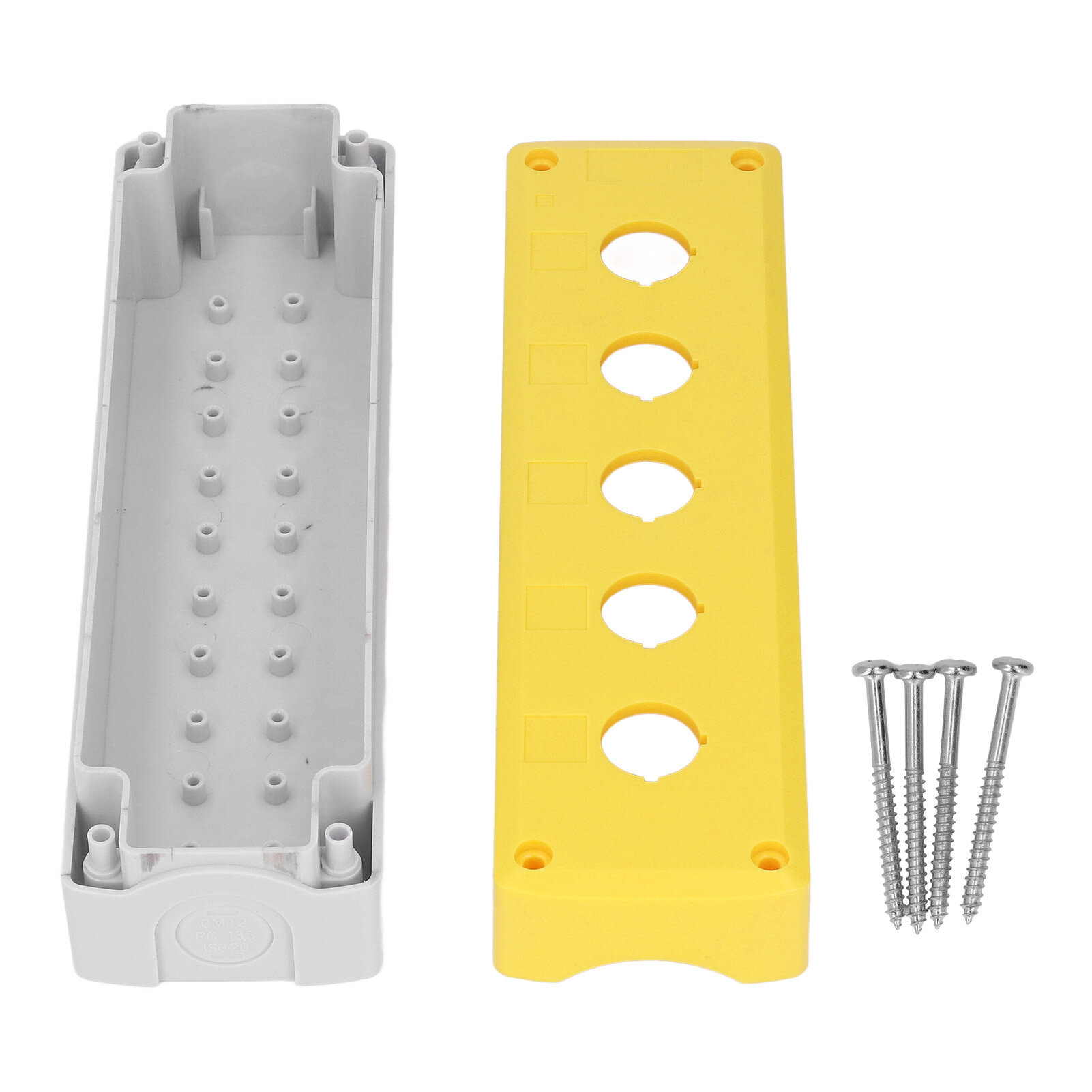 Корпус для кнопочного поста на 5 отверстий, водонепроницаемый