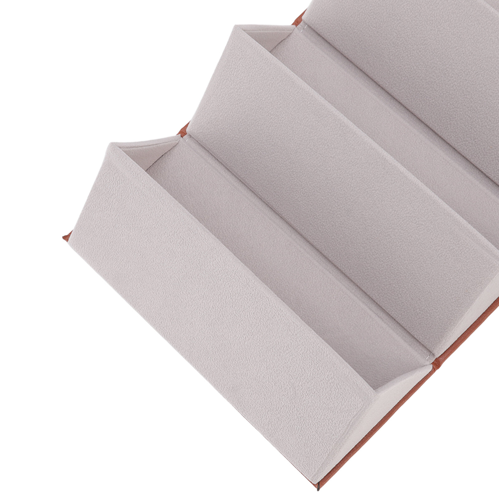 Чехол-органайзер для солнцезащитных очков, многофункциональный чехол с несколькими отделениями из искусственной кожи, дорожный чехол для очков, чехол для хранения очков, ювелирные изделия коричневого цвета