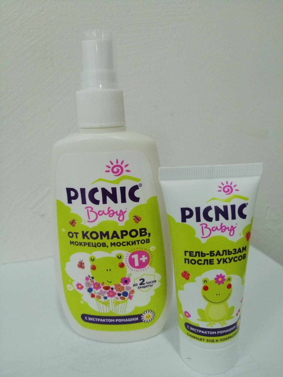 Спрей детский от комаров PICNIC 120 мл+Гель-бальзам Baby после укусов насекомых, 30 мл