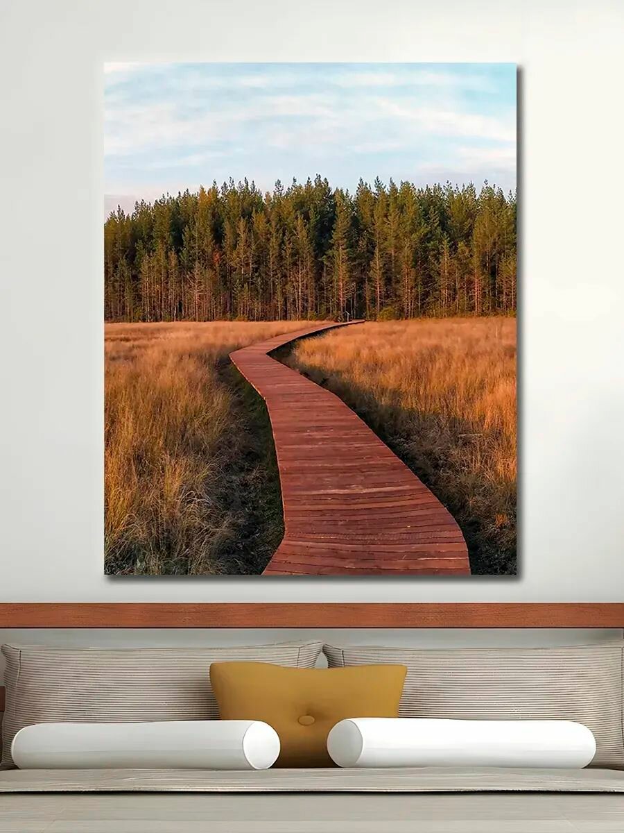 Картина "Сестрорецкое болото", на стену 30х40см 1шт.