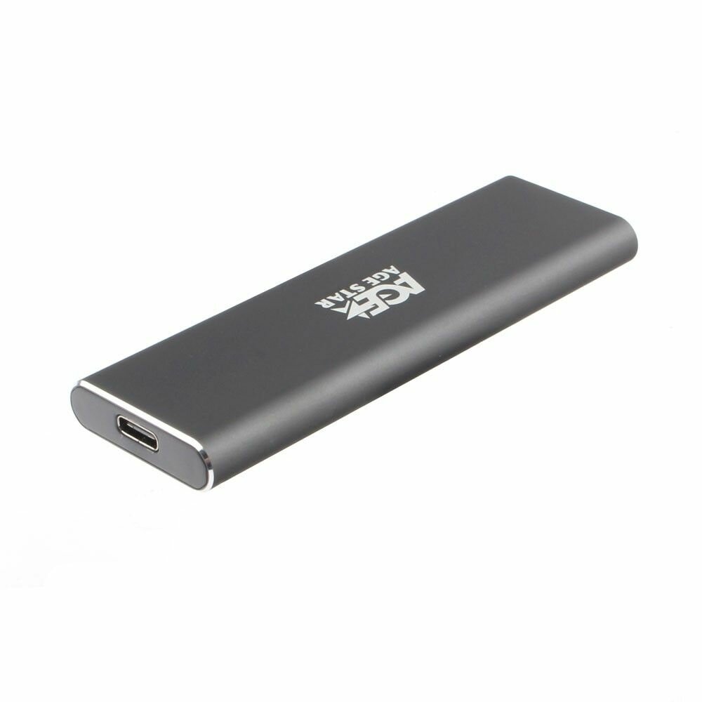 AgeStar Контейнер для HDD 31UBNV1C GRAY USB 3.1 Type - C Внешний корпус M.2 NVME M - key 31UBNV1C GRAY , алюминий, серый 17310