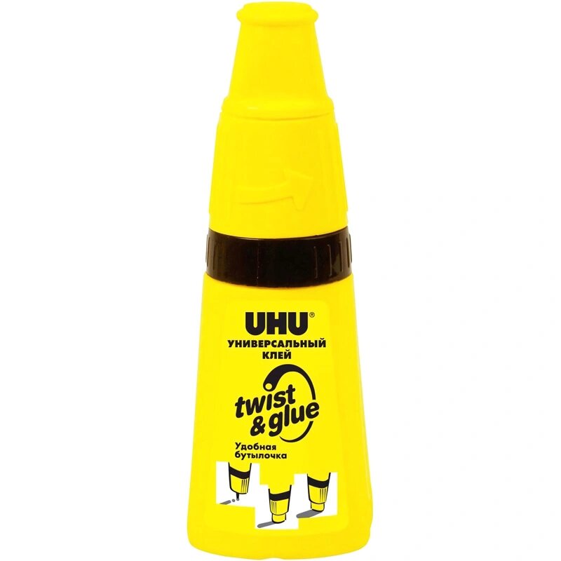 Клей универсальный UHU Twist&Glue с 3-х позиционным аппликатором, 35мл