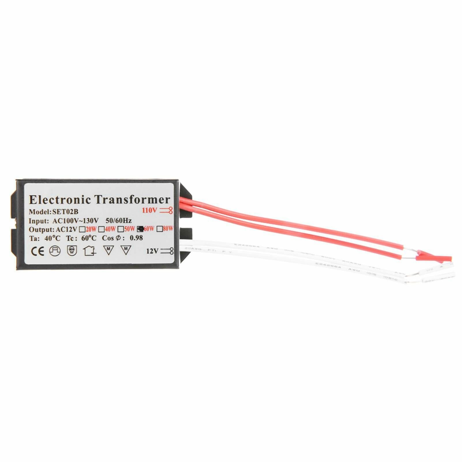 Преобразователь 110 В в 12 В, электронный, драйвер 60 Вт