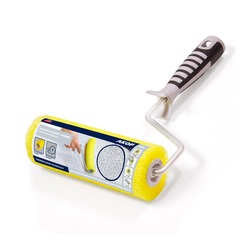 Валик акор Профи структурный поролон 180 мм 78468818