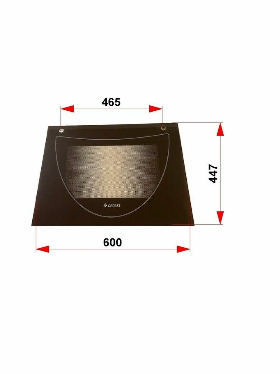 Стекло панорамное (наружное ) Gefest ДА602.15.2.000-03 коричневое