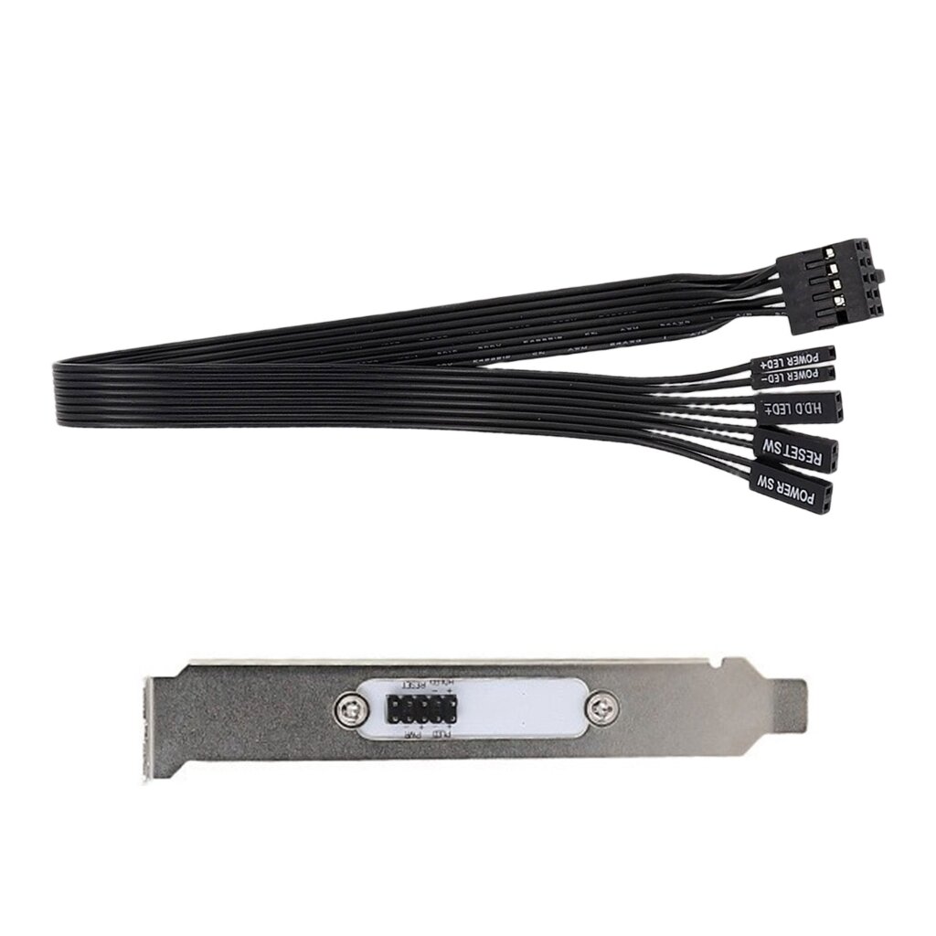 Внешний Кабель Переключения Питания 50 см С Металлическим Кронштейном Для Серверов PC Case